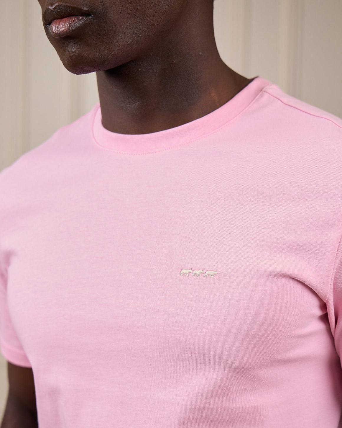 T-shirt Cédric rose bonbon pour homme - MISE AU GREEN